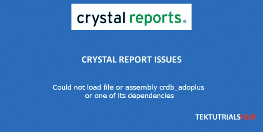 Could not load file or assembly crdb_adoplus