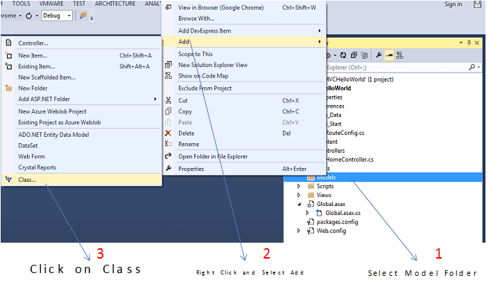 Create Aspnet Mvc Application Adding Model