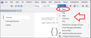 Create ASP.NET Core Hello World Application - TekTutorialsHub