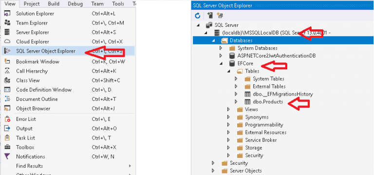 Entity Framework Core Console Application Tektutorialshub