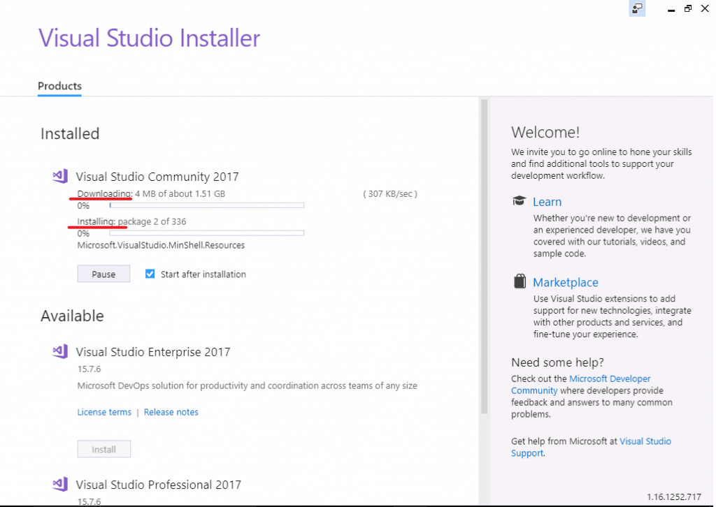 How to Download and Install Visual Studio 2017 - TekTutorialsHub