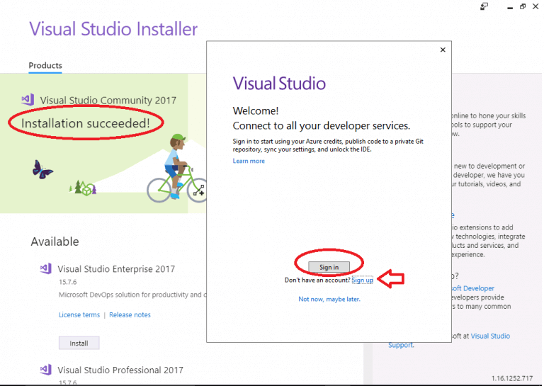 How to Download and Install Visual Studio 2017 - Tektutorialshub