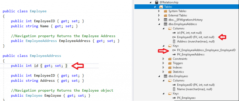 One to One Relationship in Entity Framework Core - Tektutorialshub
