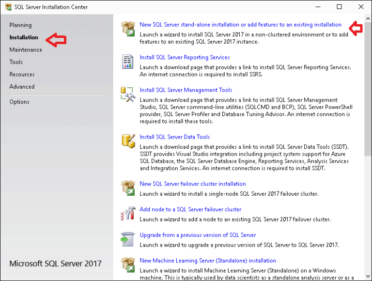 How to download and install SQL Server 2017 - Tektutorialshub