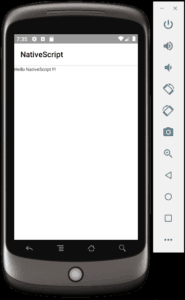 Nativescript HelloWorld Example App with Angular - Tektutorialshub