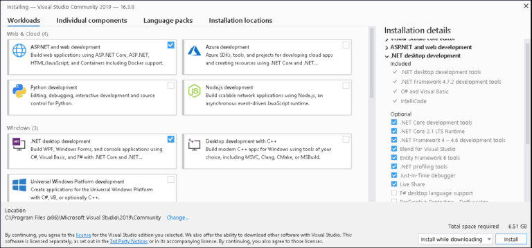 How to Download & Install Visual Studio 2019 - Tektutorialshub