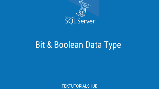 Bit Boolean Data Type In SQL Server TekTutorialsHub