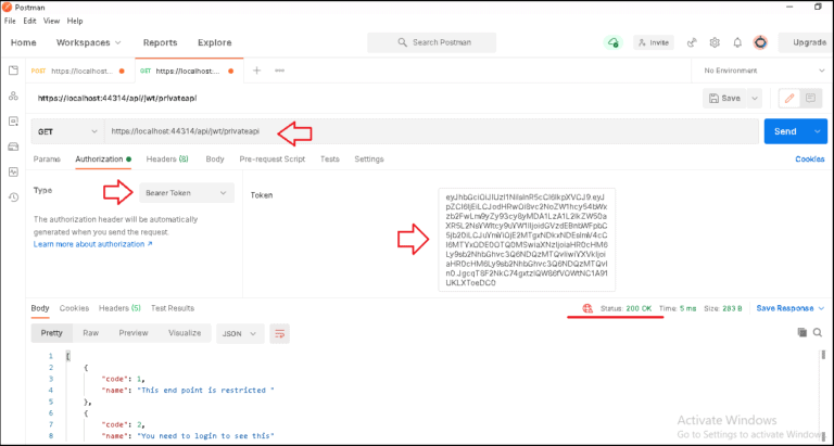 JWT Authentication in ASP.NET Core in Web API - Tektutorialshub